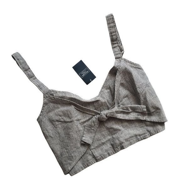 Abercrombie & Fitch | Tops | Nwt Abercrombie Fitch Carpenters Tie Front ...